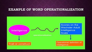 Operationalization of variables | PPTX