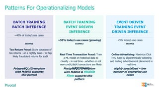 Operationalizing AI at scale using MADlib Flow - Greenplum Summit 2019 ...