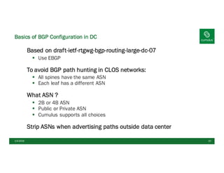 Operationalizing BGP in the SDDC | PDF