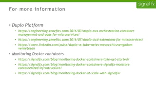 Operationalizing Docker at Scale: Lessons from Running Microservices in ...