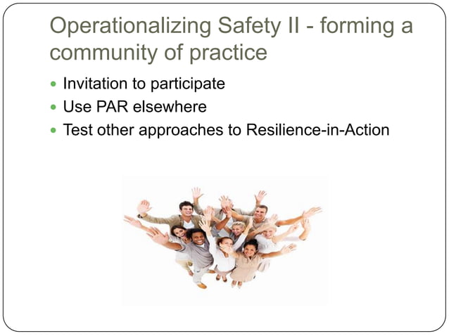 Operationalizing Safety II Using Participatory Action Research