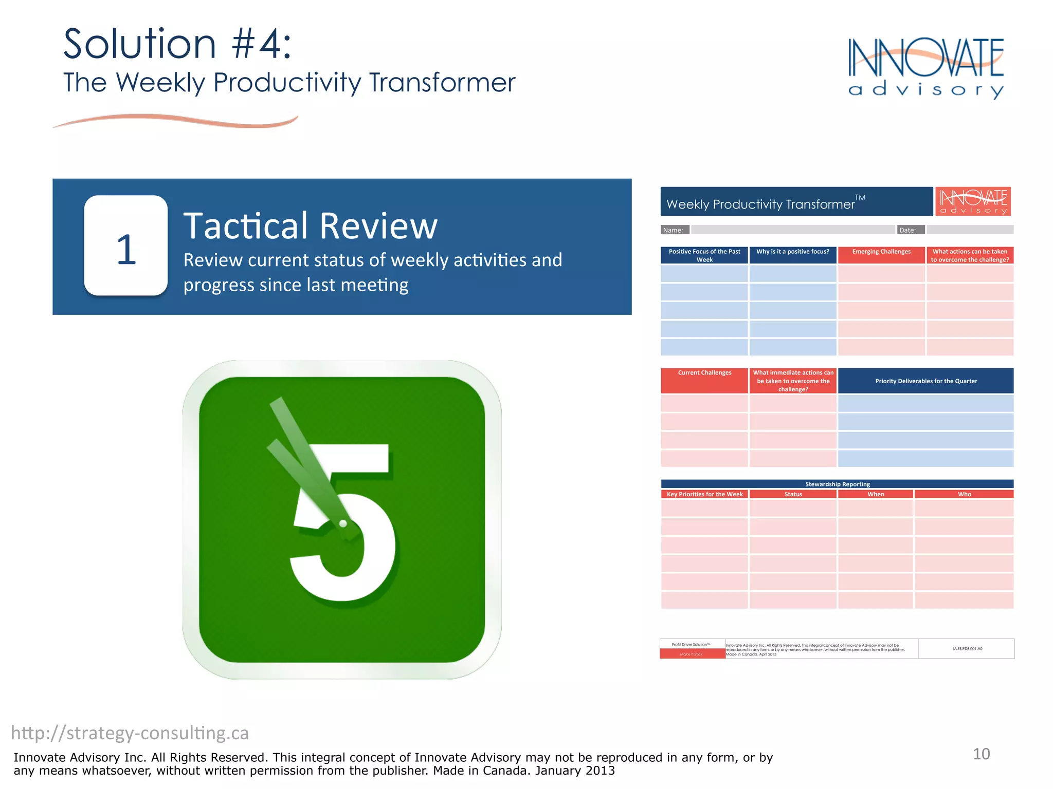 Operationalizing Your Strategic Plan | PPT