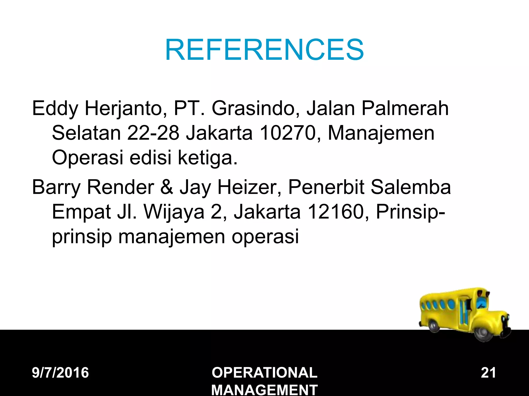 OPERATIONS - Operational management. HEIZER & RENDER | PPTX