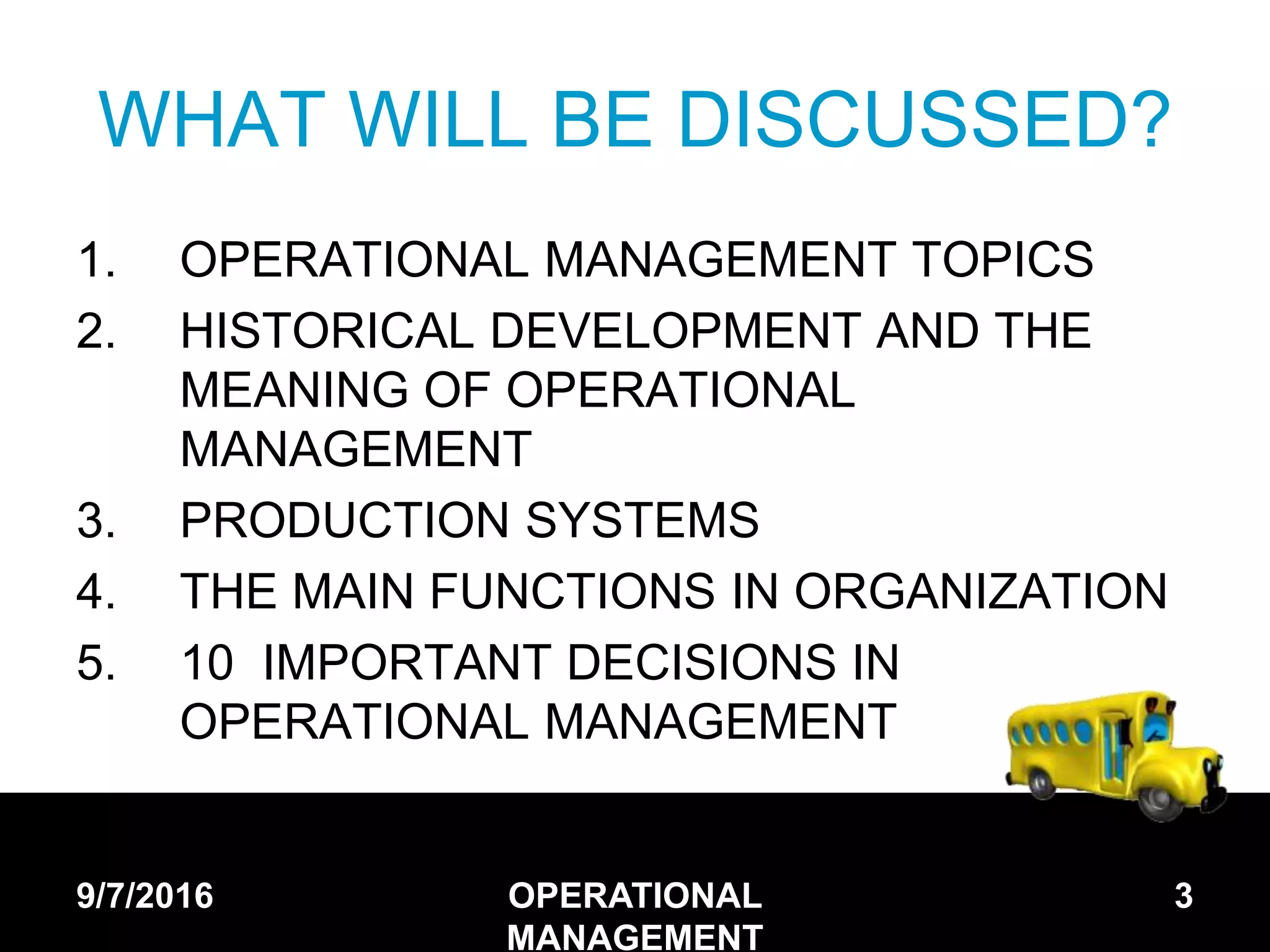 OPERATIONS - Operational management. HEIZER & RENDER | PPTX