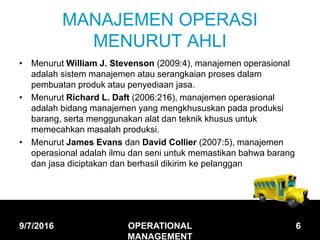 OPERATIONS - Operational management. HEIZER & RENDER | PPTX