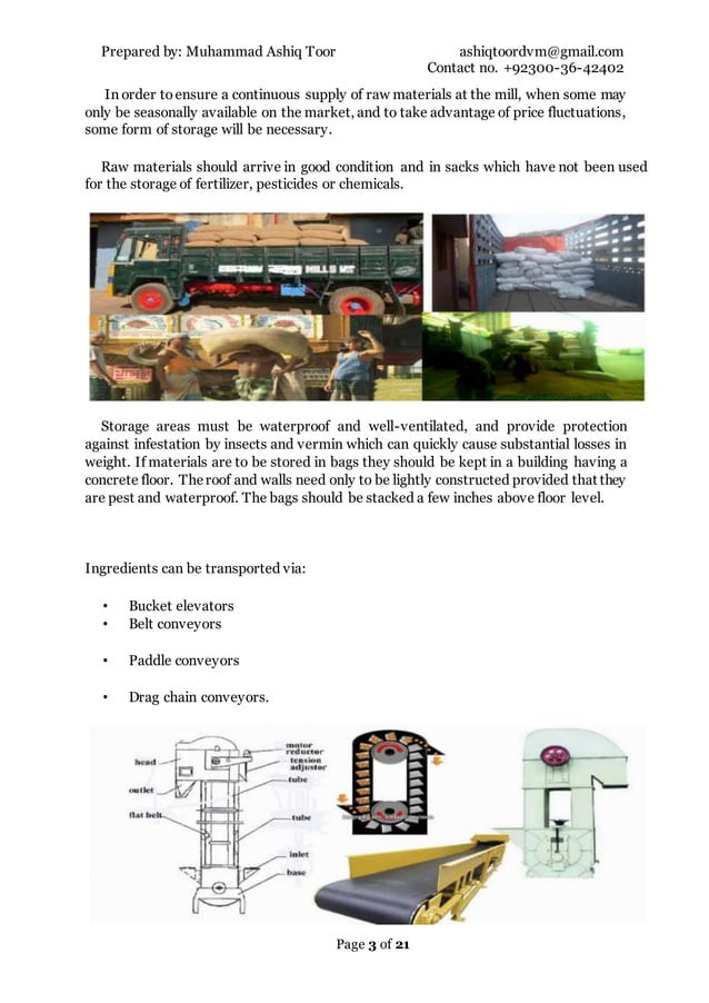 Operational mechanisms of feed mill | DOCX | Agriculture | Industries