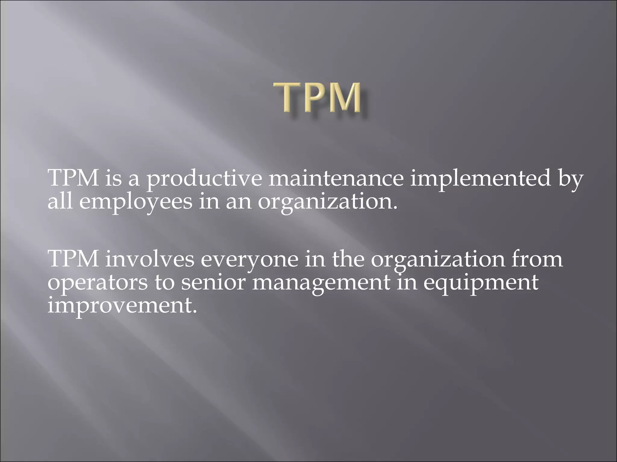 Operational mgmt (tpm )................ | PPT