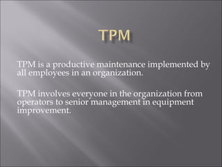 Operational mgmt (tpm )................ | PPT
