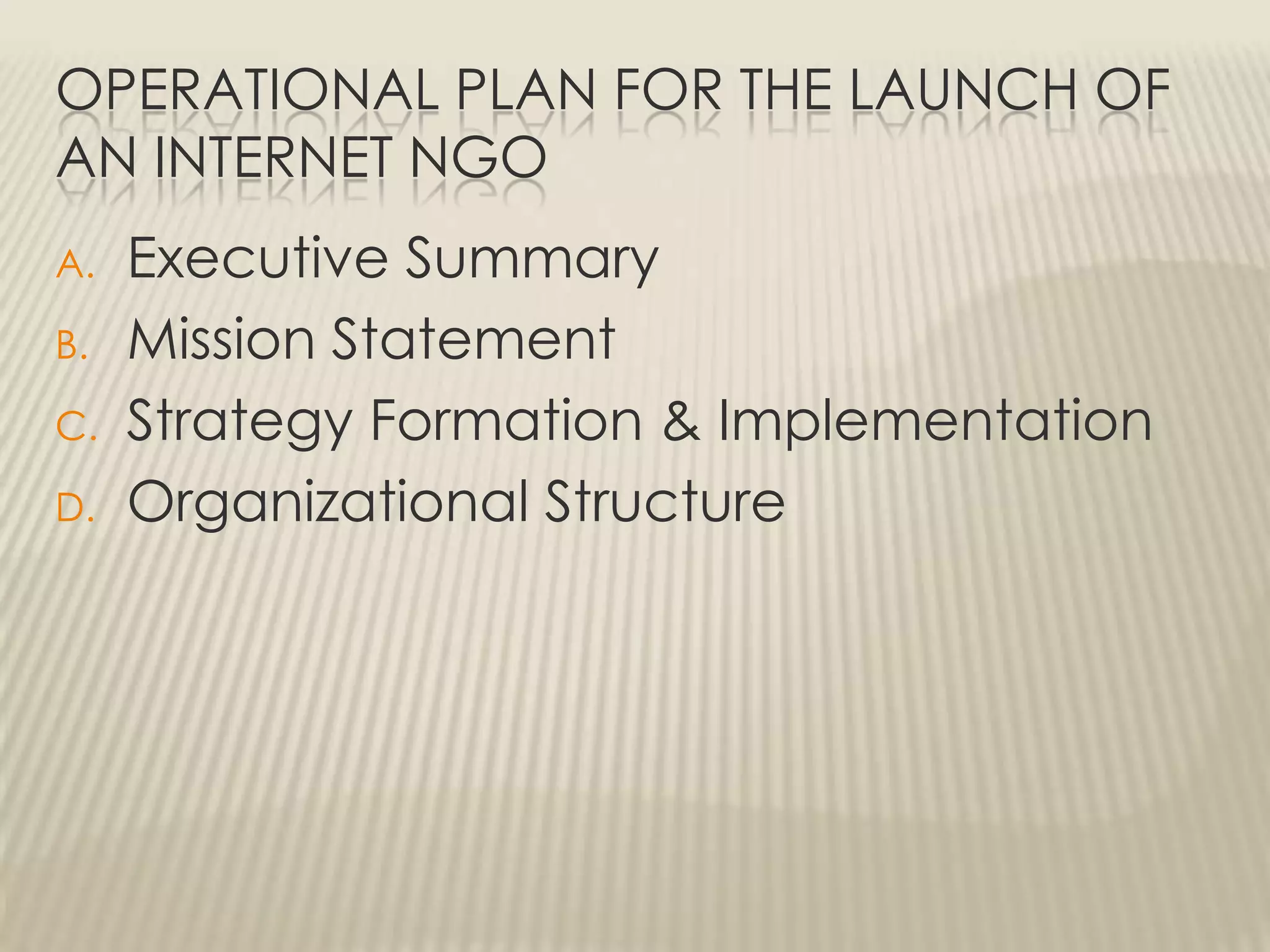 Internet NGO Idea | PPT
