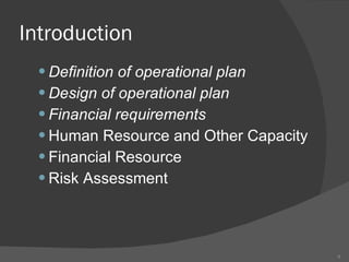 Operational plan | PPT