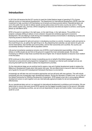 Operational plan 2011 2016 united nations and commenwealth department | PDF