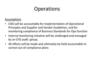 Operational principles and business standards | PPTX