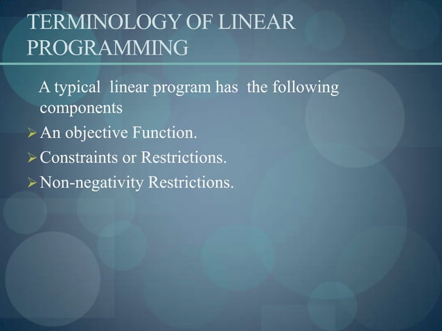 Linear Programming Feasible Region Ppt