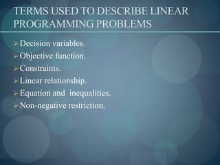 Linear Programming Feasible Region | PPTX