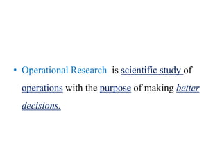 Operational research in Public Health in India | PPTX