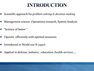 Operational research | PPT