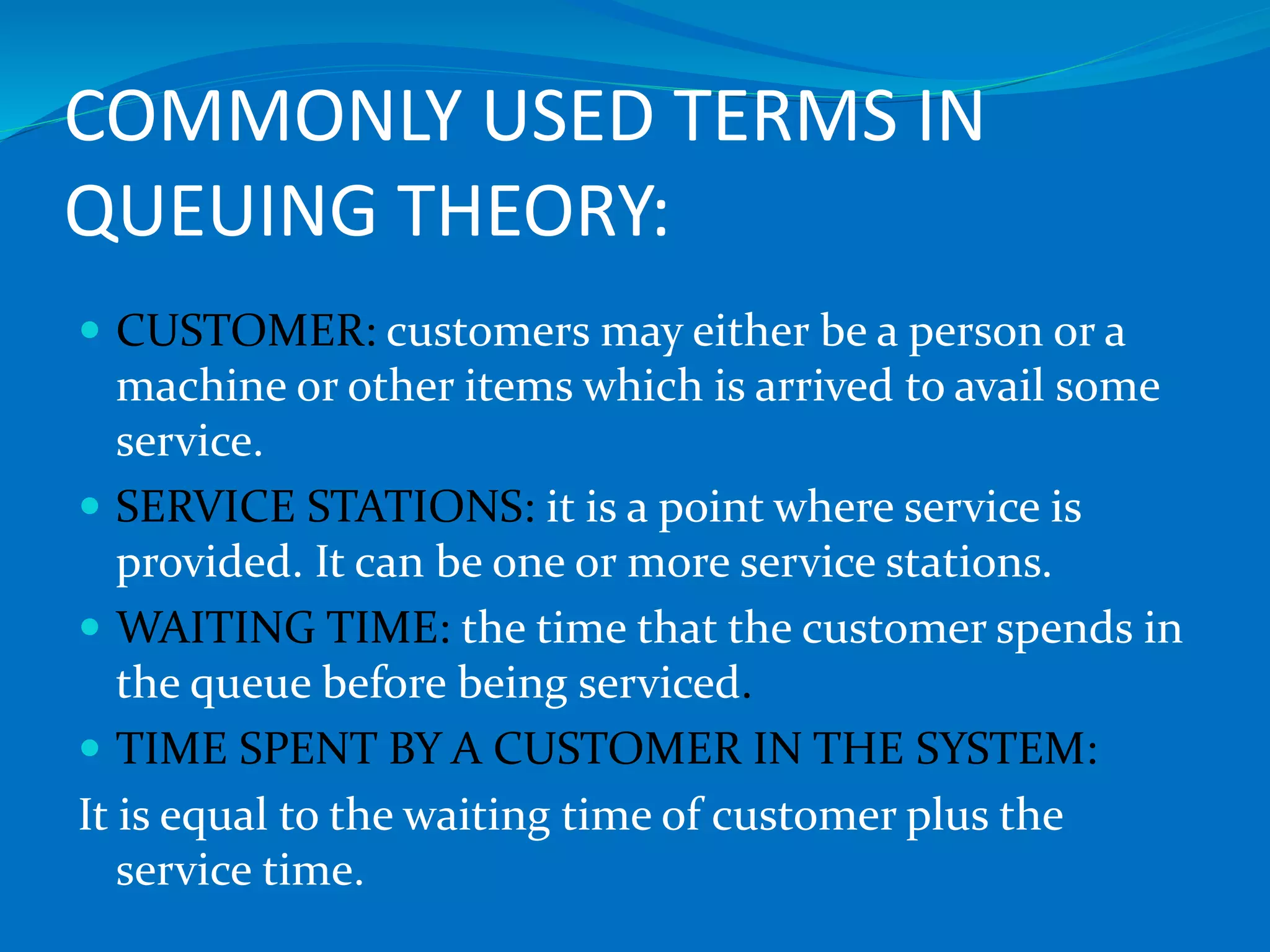 Operational research queuing theory | PPTX
