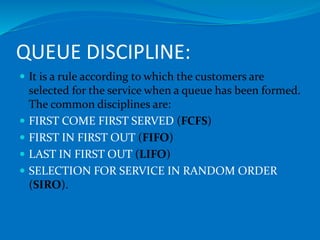 Operational research queuing theory | PPTX