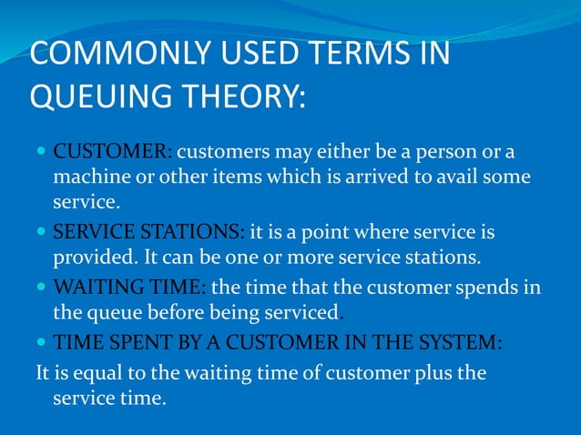 Operational research queuing theory | PPTX