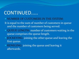 Operational research queuing theory | PPTX
