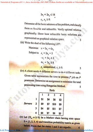 Operational research 4 dec 2019 tutorialsduniya | PDF