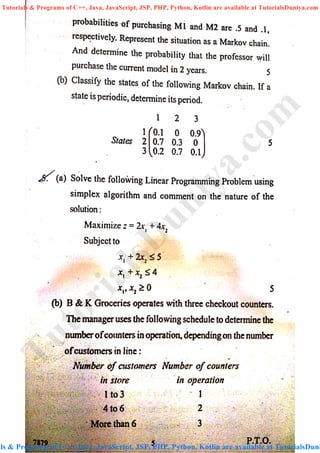 Operational research 4 dec 2019 tutorialsduniya | PDF