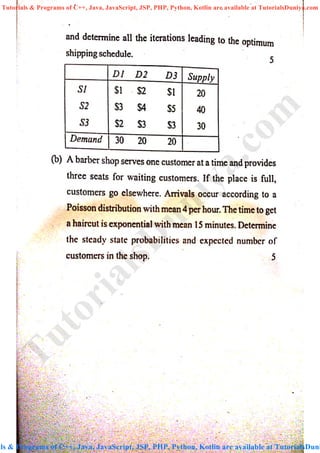 Operational research 4 dec 2019 tutorialsduniya | PDF