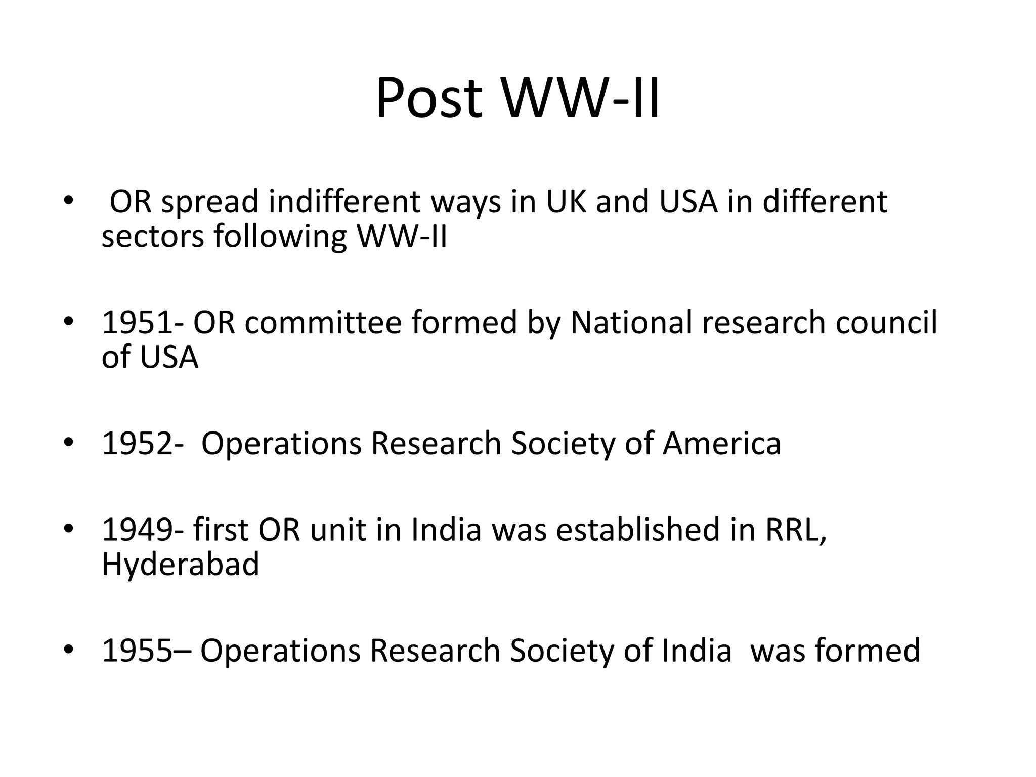 Operational research ppt | PPTX