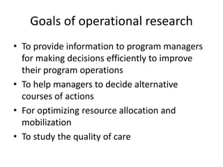 Operational research ppt | PPTX