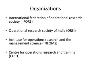 Operational research ppt | PPTX