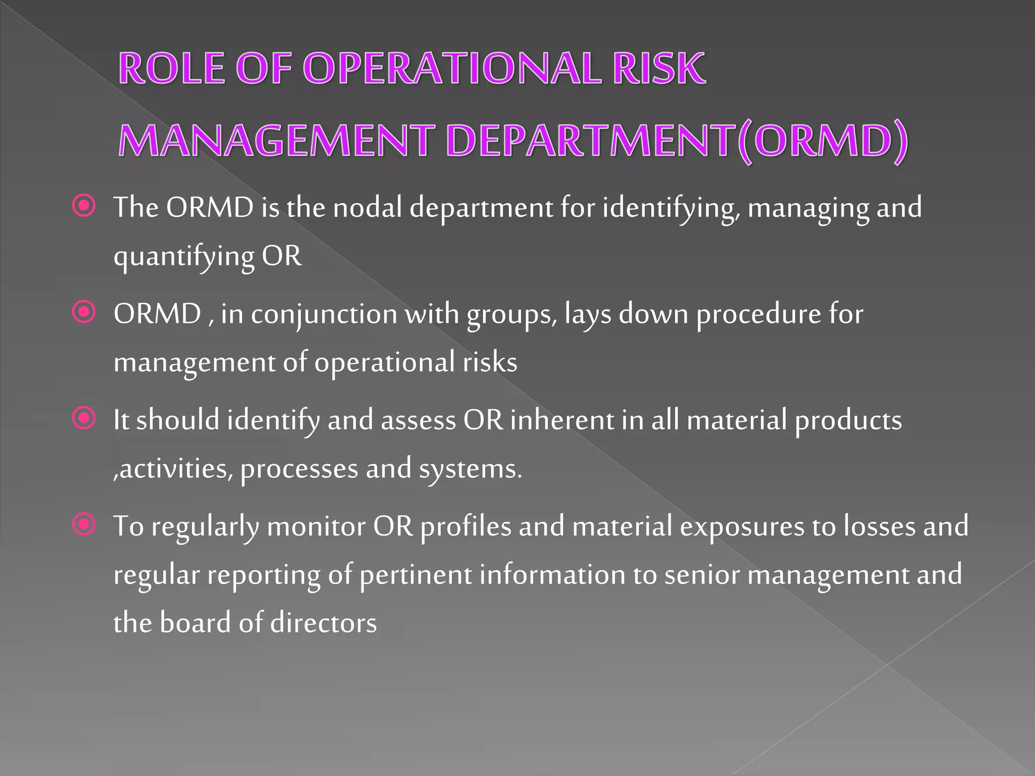 Operational risk ppt | PPTX