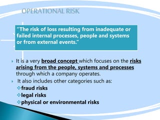Operational risk ppt | PPTX