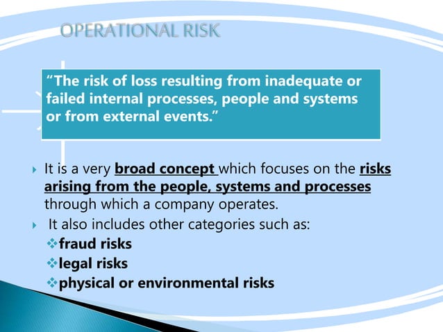Operational risk ppt | PPTX