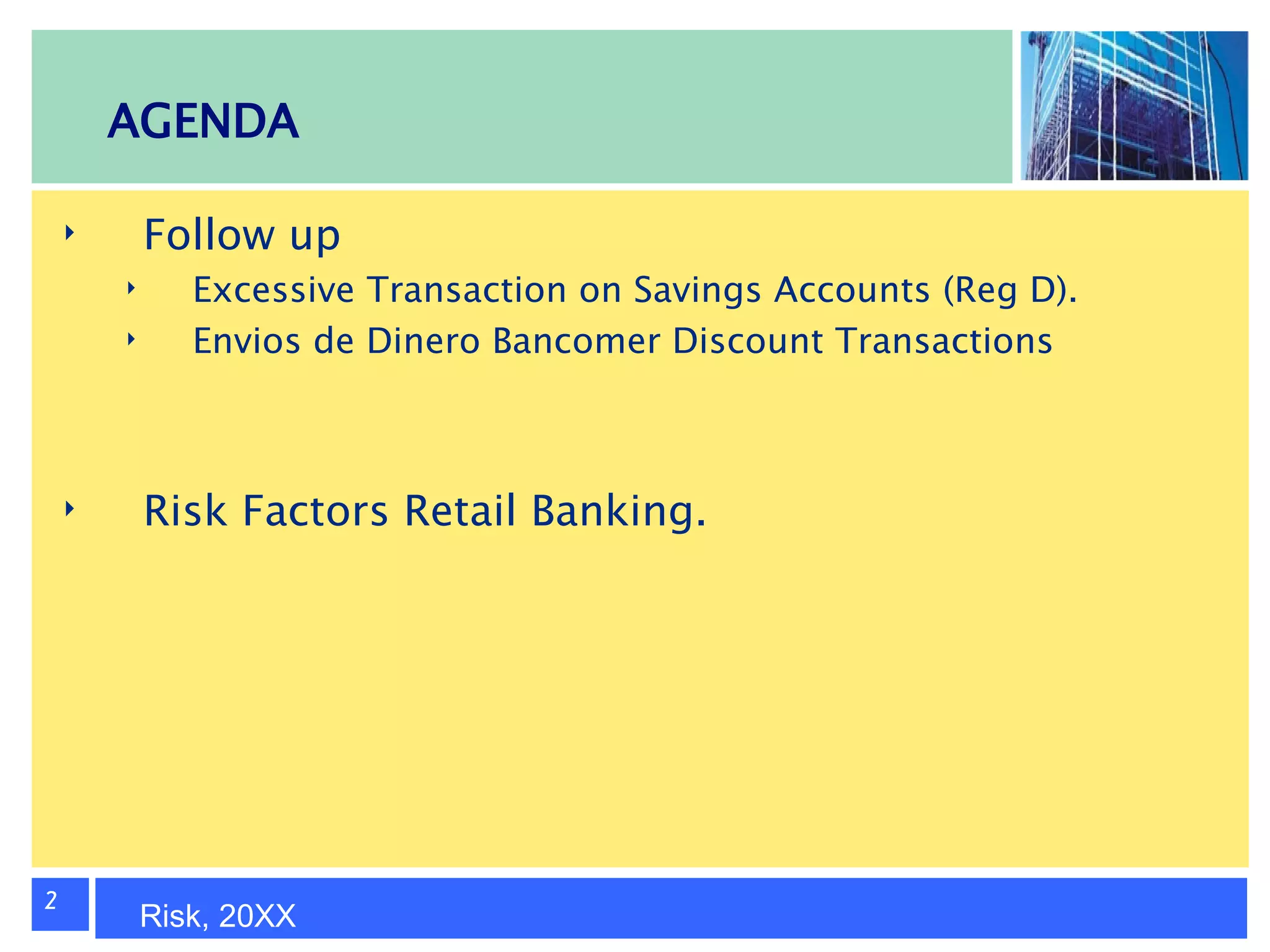 Operational Risk Committee Presentation Sample | PDF