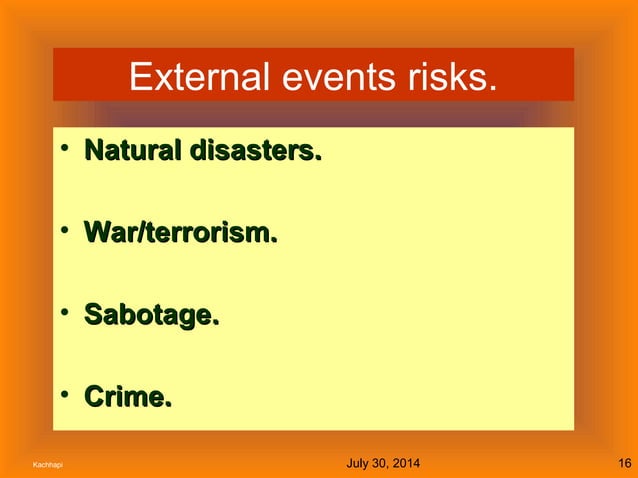 Operational risk & incident reporting | PPT