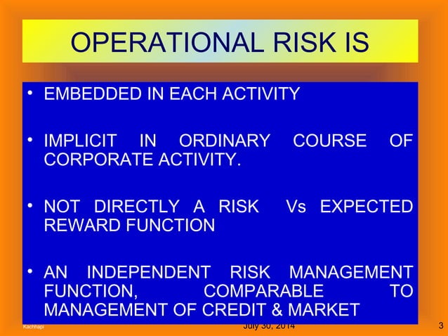 Operational risk & incident reporting | PPT