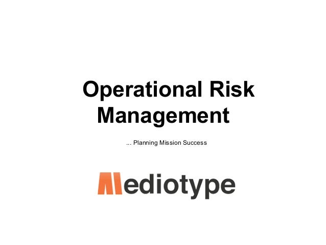 Operational risk management