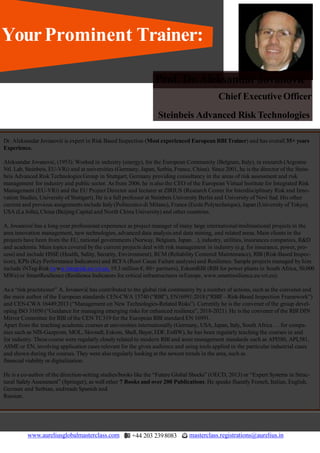 RiskManagementProcess #ProcessHazardAnalysis #AureliusMasterclass | PDF