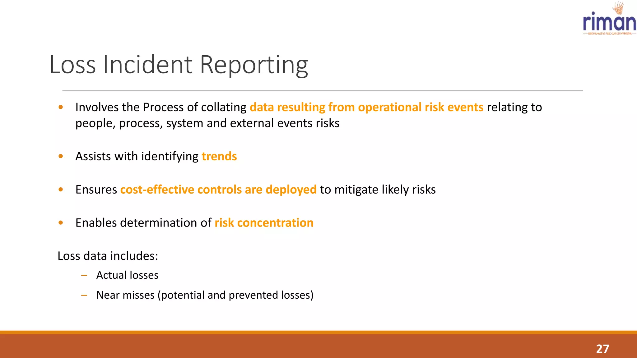 Operational Risk Management - A Gateway to managing the risk profile of ...