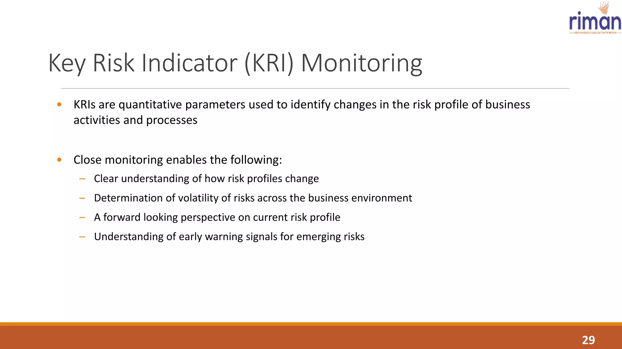 Operational Risk Management - A Gateway to managing the risk profile of ...