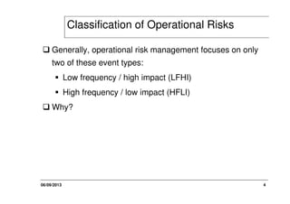 Operational risk management and measurement | PDF