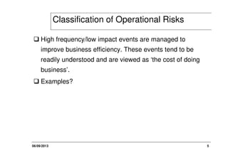 Operational risk management and measurement | PDF
