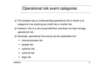 Operational risk management and measurement | PDF