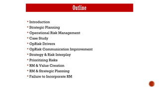 Operational Risk Management & Strategic Planning | PPT