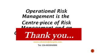 Operational Risk Management & Strategic Planning | PPT