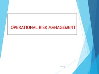 operations risk management power point presentation. | PPT
