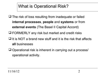 Operational risks | PPT