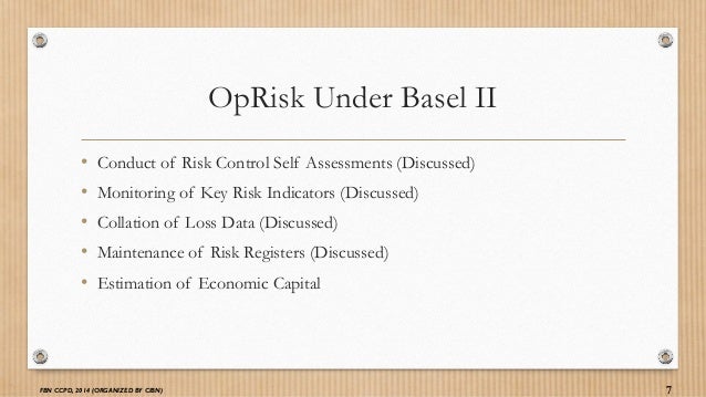 Operational Risk Management Under Basel II & Basel III