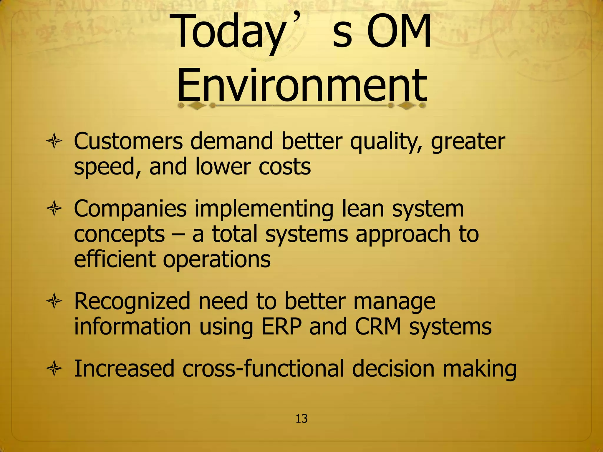 Operational success | PPTX | Business | Business and Finance