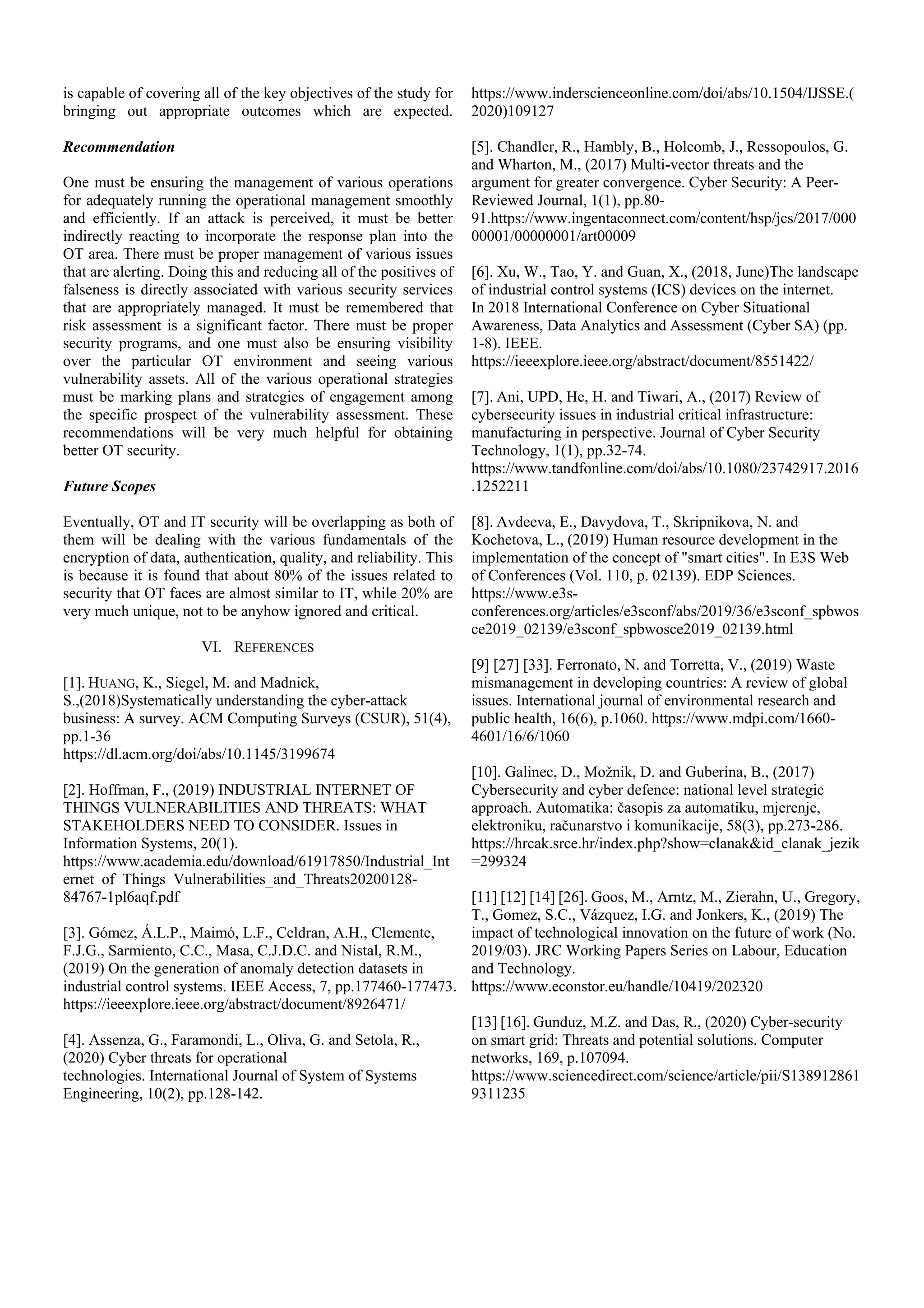 Operational technology threats in developing countries and possible solution | PDF